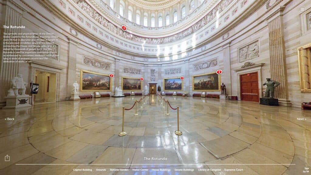 Virtual Tour Us Capitol Virtually Anywhere
